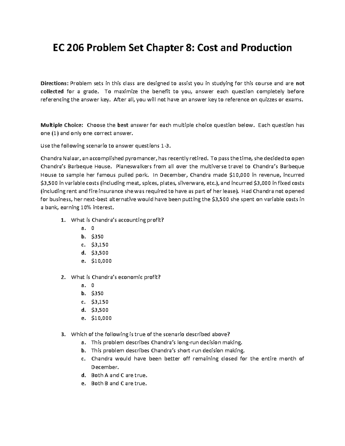 Econ 206 Problem Set Chapter 8 Warning Tt Undefined Function 32 Warning Tt Undefined