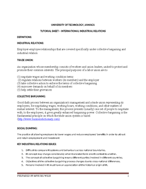 Unit 6 - Tutorial Sheet - Short questions and case - strategic staffing ...