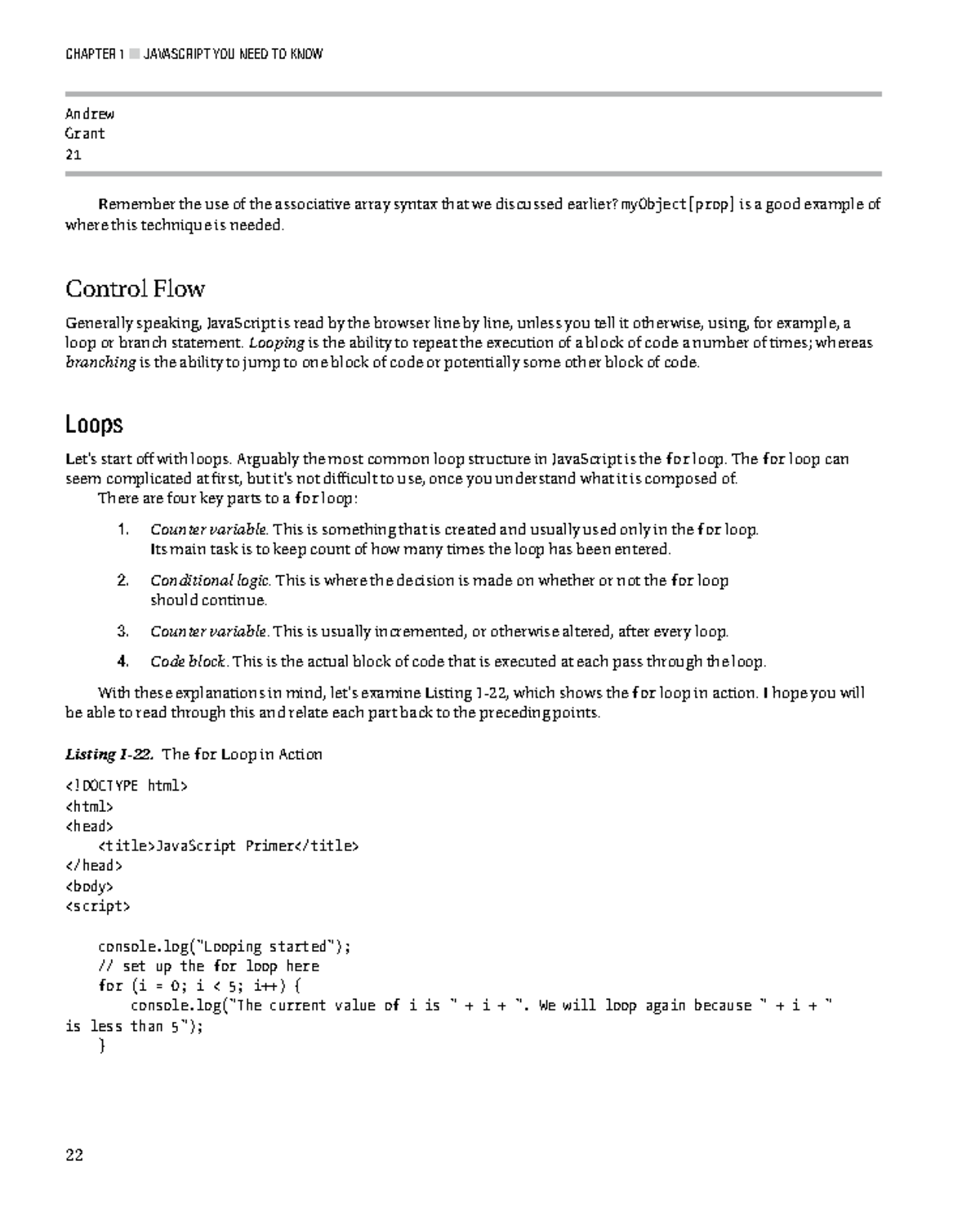 Beginning Angular JS and web development-5 - Andrew Grant 21 Remember the use of the associative ...
