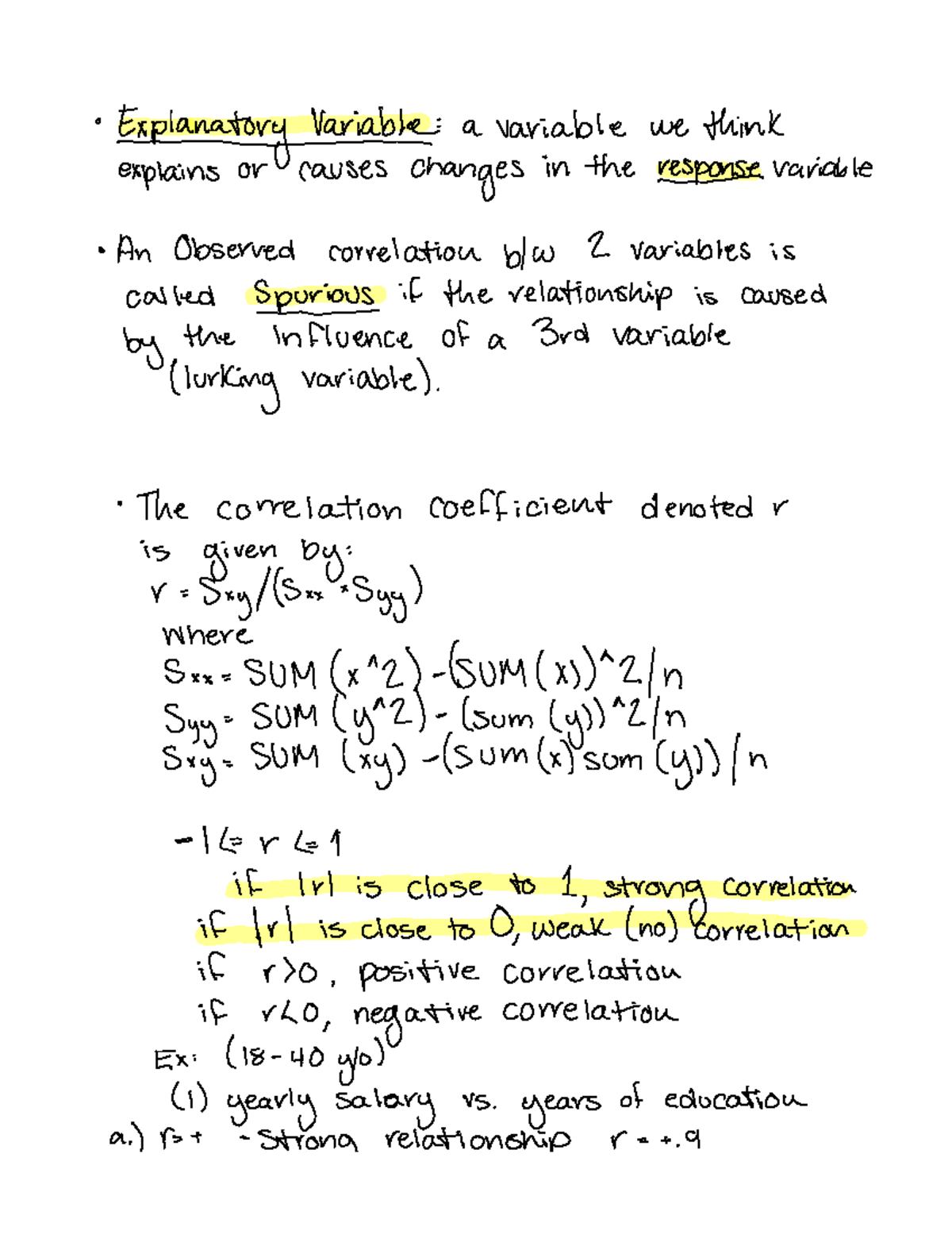 Correlation - Studocu