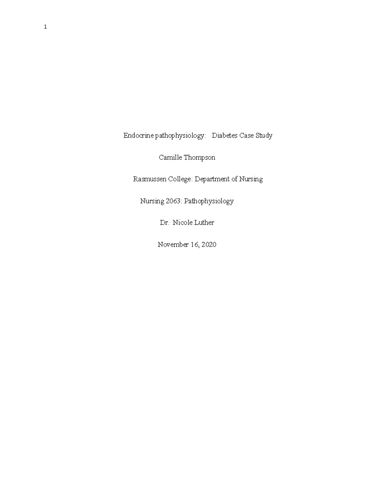 Endocrine pathophysiology:Mod 6 - Endocrine pathophysiology: Diabetes ...