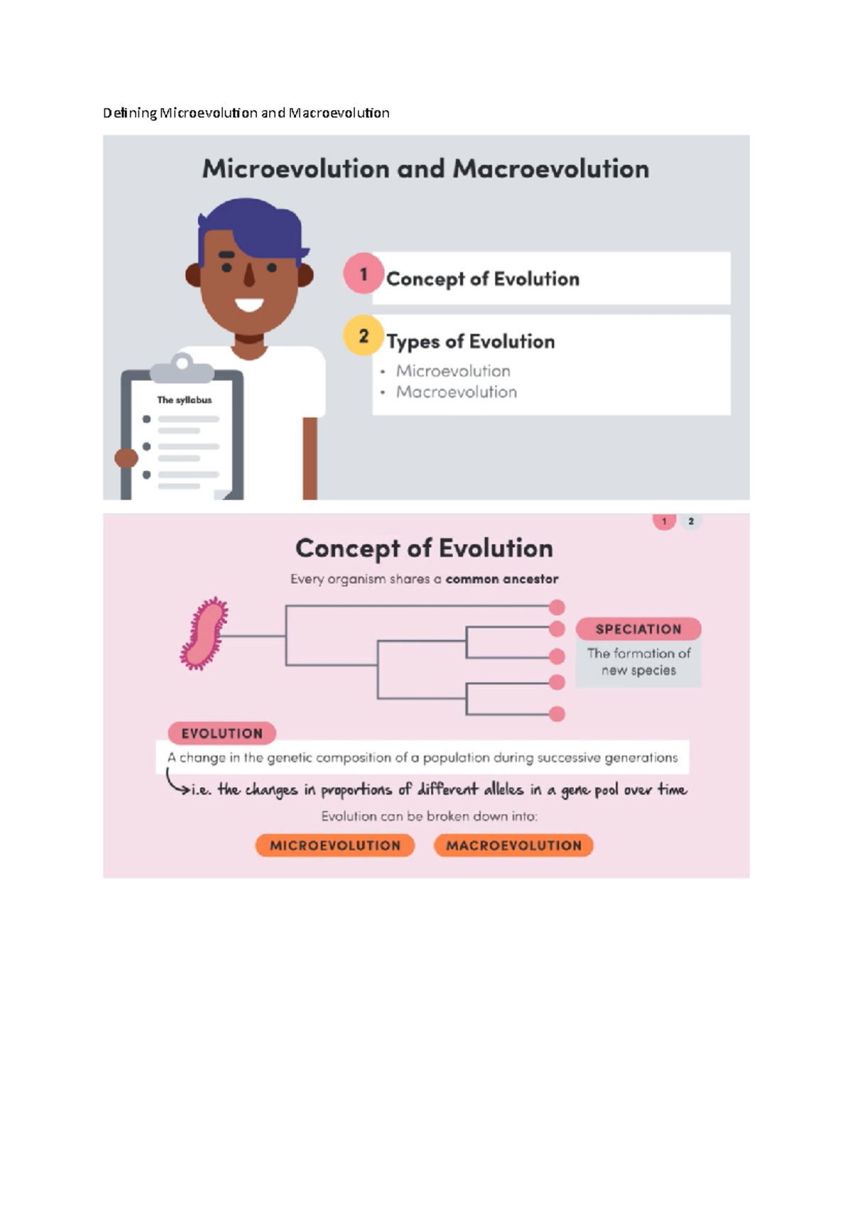 Atomi Defining Microevolution And Macroevolution Defining Microevolution And Macroevolution