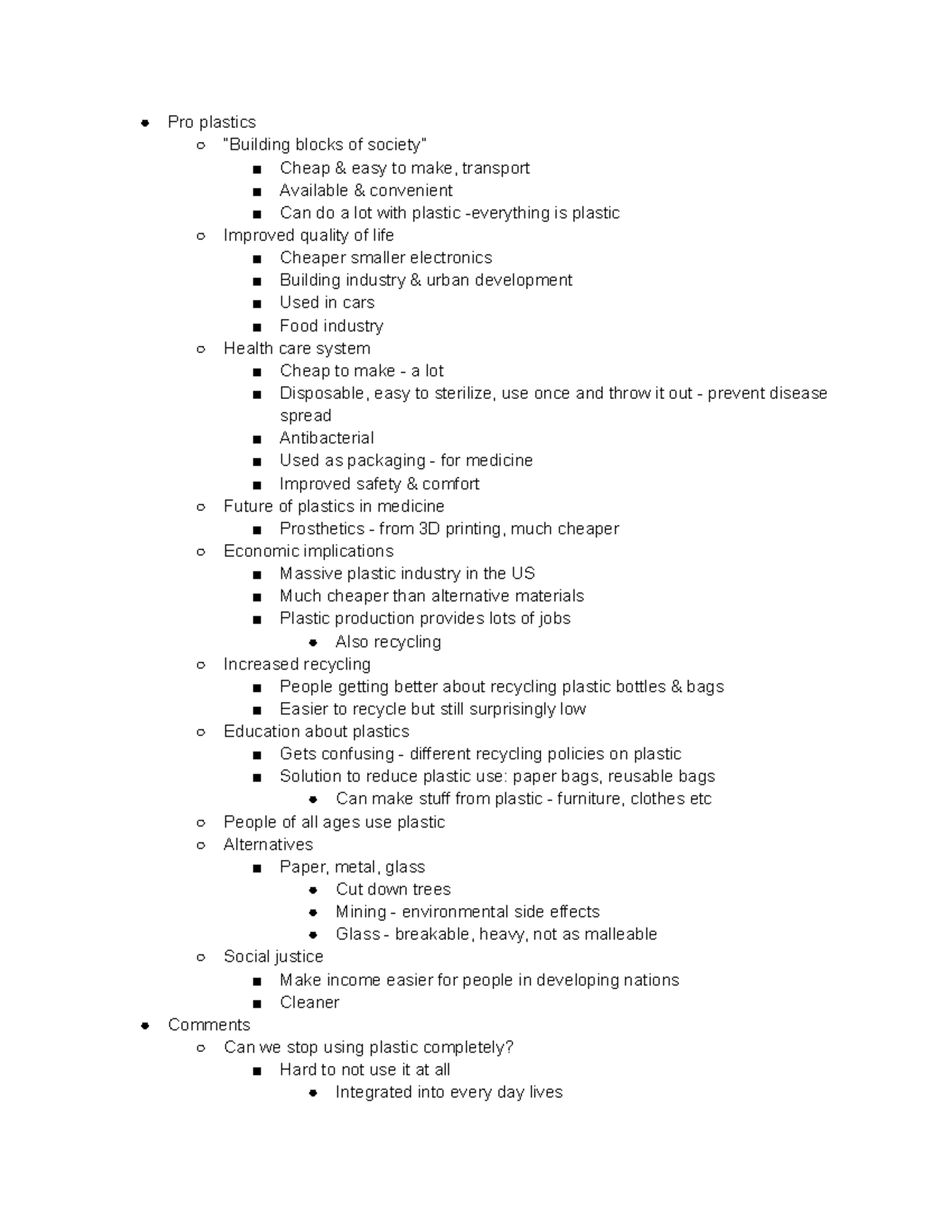 5 4 Plastic - Environmental issues lecture notes - Pro plastics ...