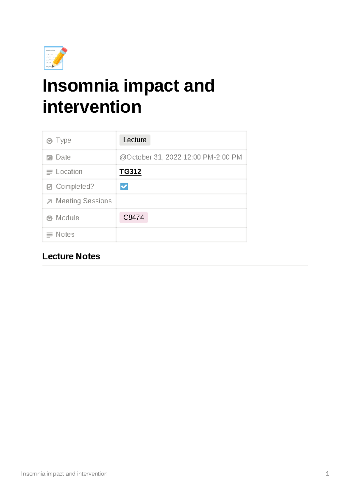 Insomnia impact and intervention - Ë Insomnia impact and intervention ...