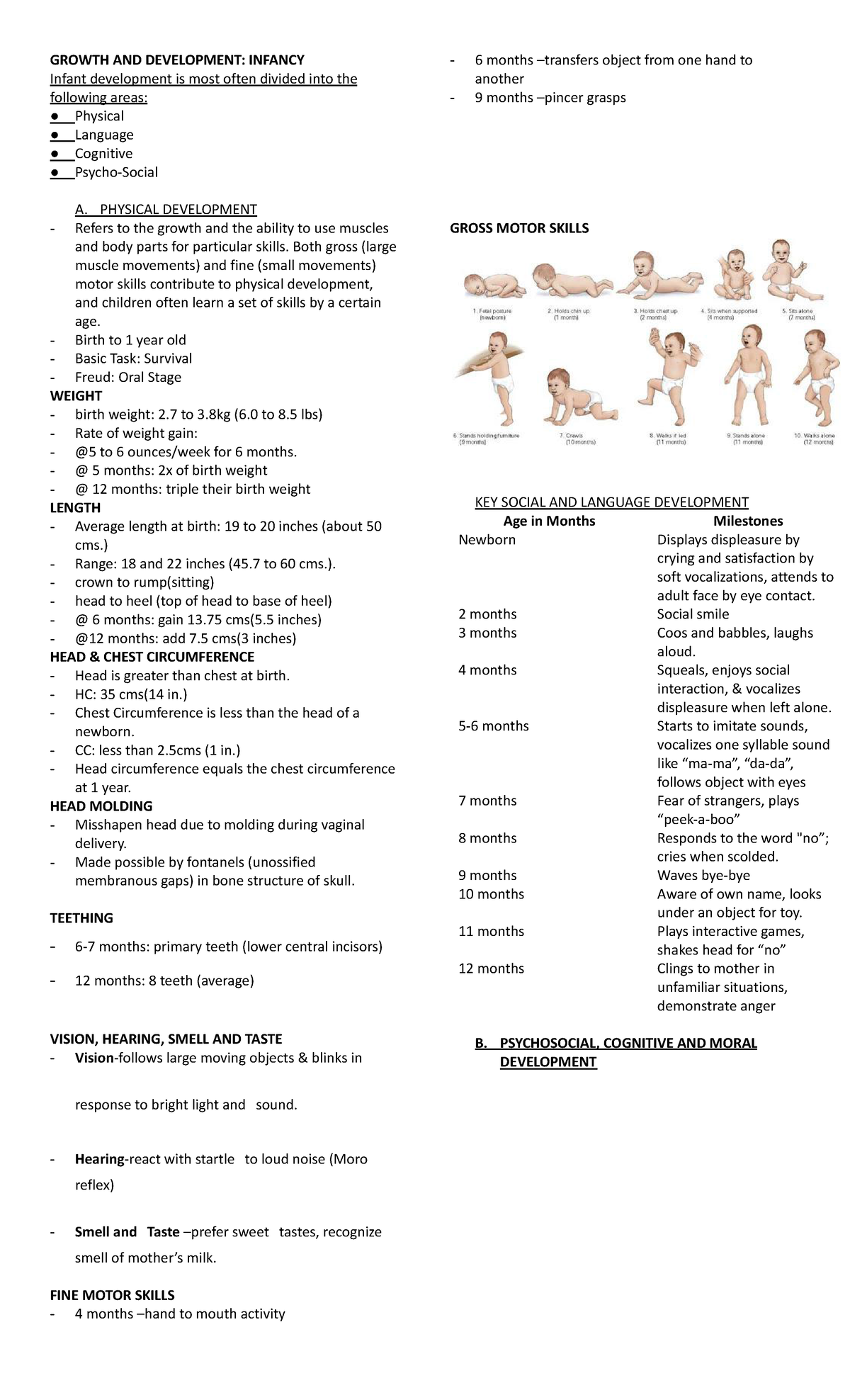 Growth AND Development- Infancy - GROWTH AND DEVELOPMENT: INFANCY ...