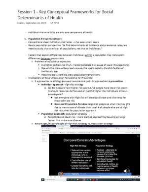 Lecture 2 - Social Class, SES, and Social Gradient in Health Professor ...