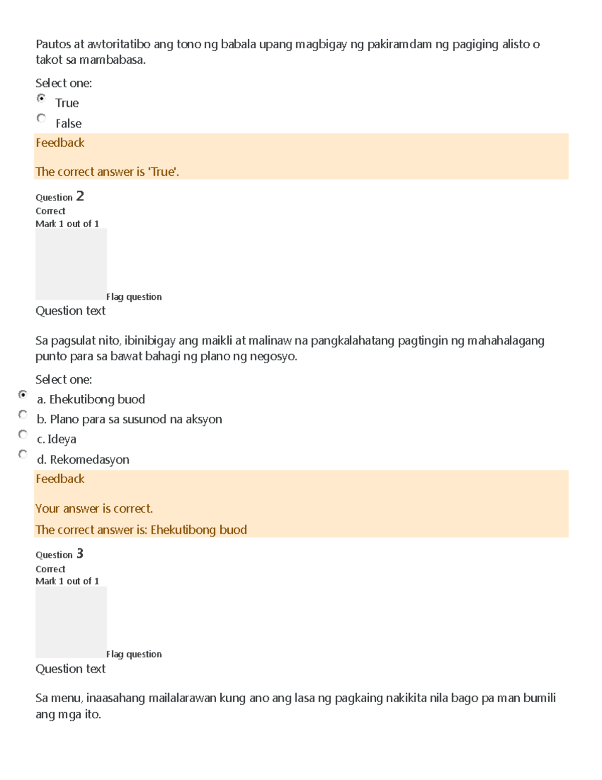 FILI-2121B-2012 S - LECTURE - Pautos at awtoritatibo ang tono ng babala ...
