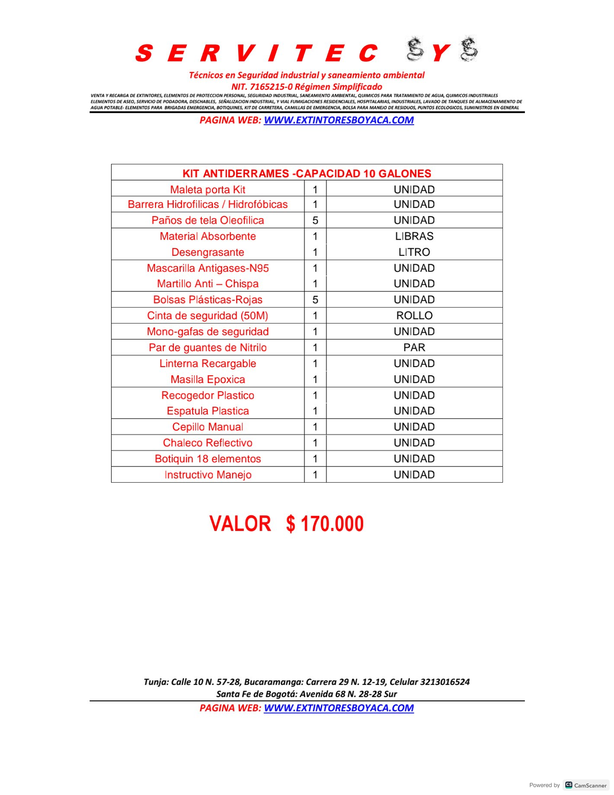 KIT. Derrame.10. Galones.2023. Ficha. Tecnica - seguridad y salud en el trabajo - Studocu