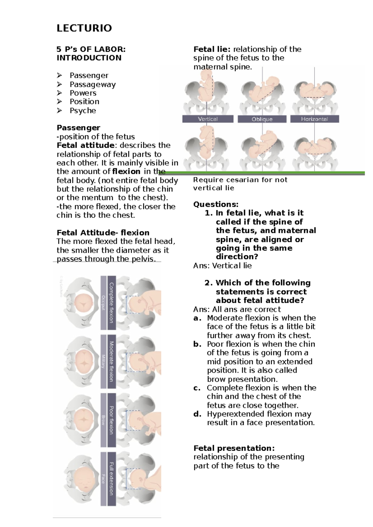 5 Ps of Labor MCHN WELL CLIENT NCMA 219 - 5 P’s OF LABOR: INTRODUCTION ...