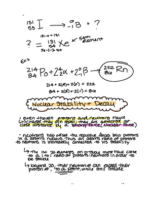 Nuclear Reactions and Decay WS-1 - Name: Date: Period: Nuclear ...