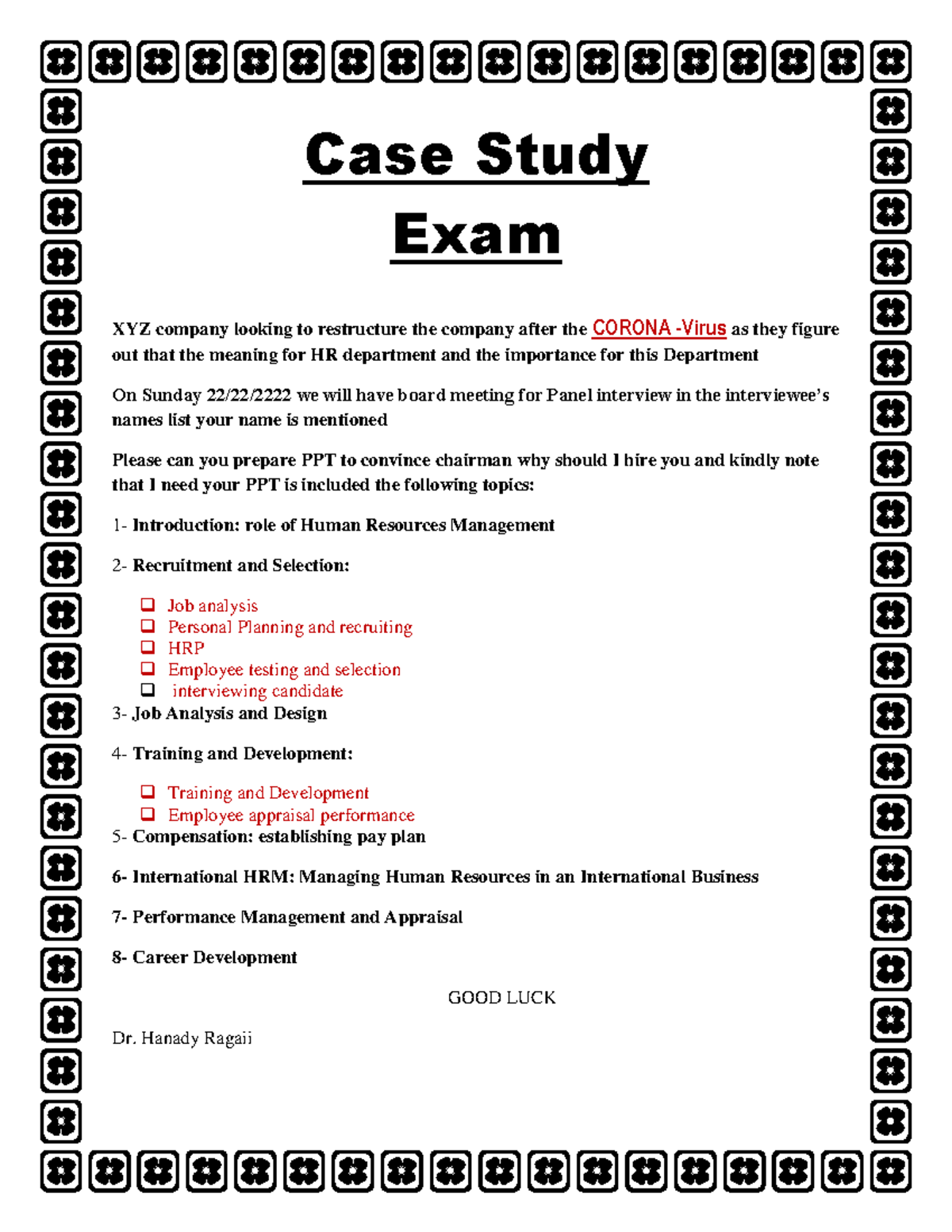 Case study final project - Case Study Exam XYZ company looking to ...