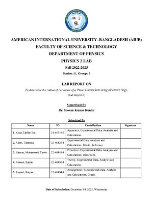 To determine the spring constant and effective mass of a given spiral ...