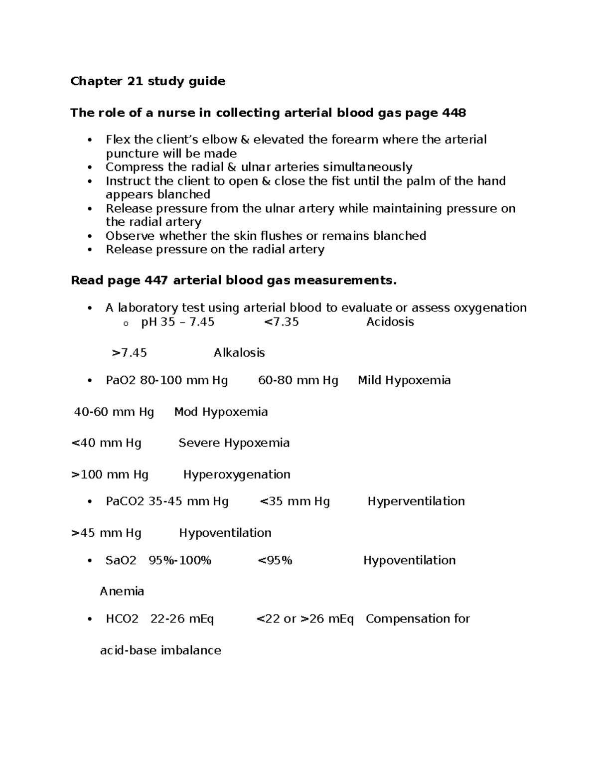 FUND2 Ch. 21 study guide - Chapter 21 study guide The role of a nurse ...