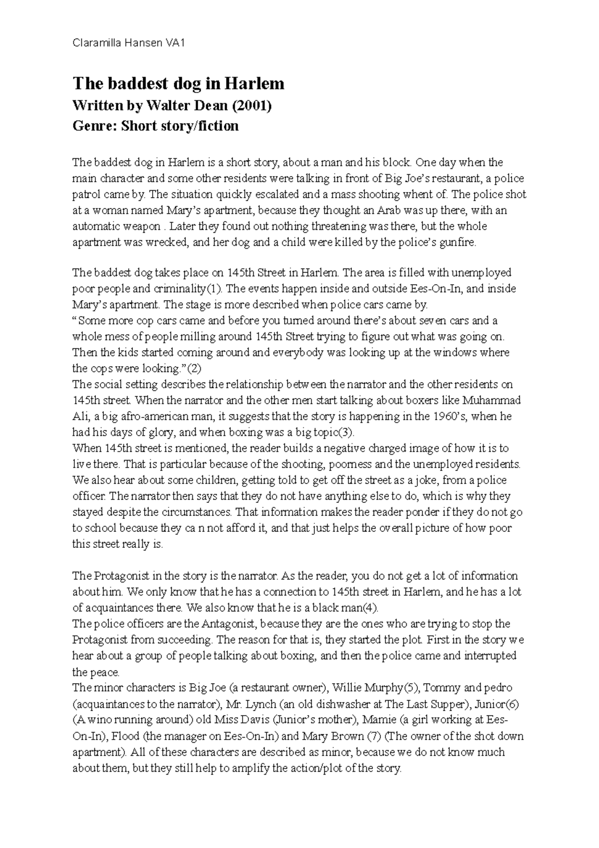 The baddest dog in harlem - Claramilla - Claramilla Hansen VA The ...