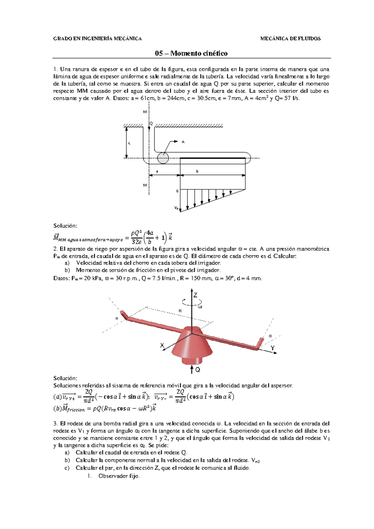 05 - Momento Cinetico - GRADO EN INGENIERÍA MECÁNICA MECÁNICA DE ...