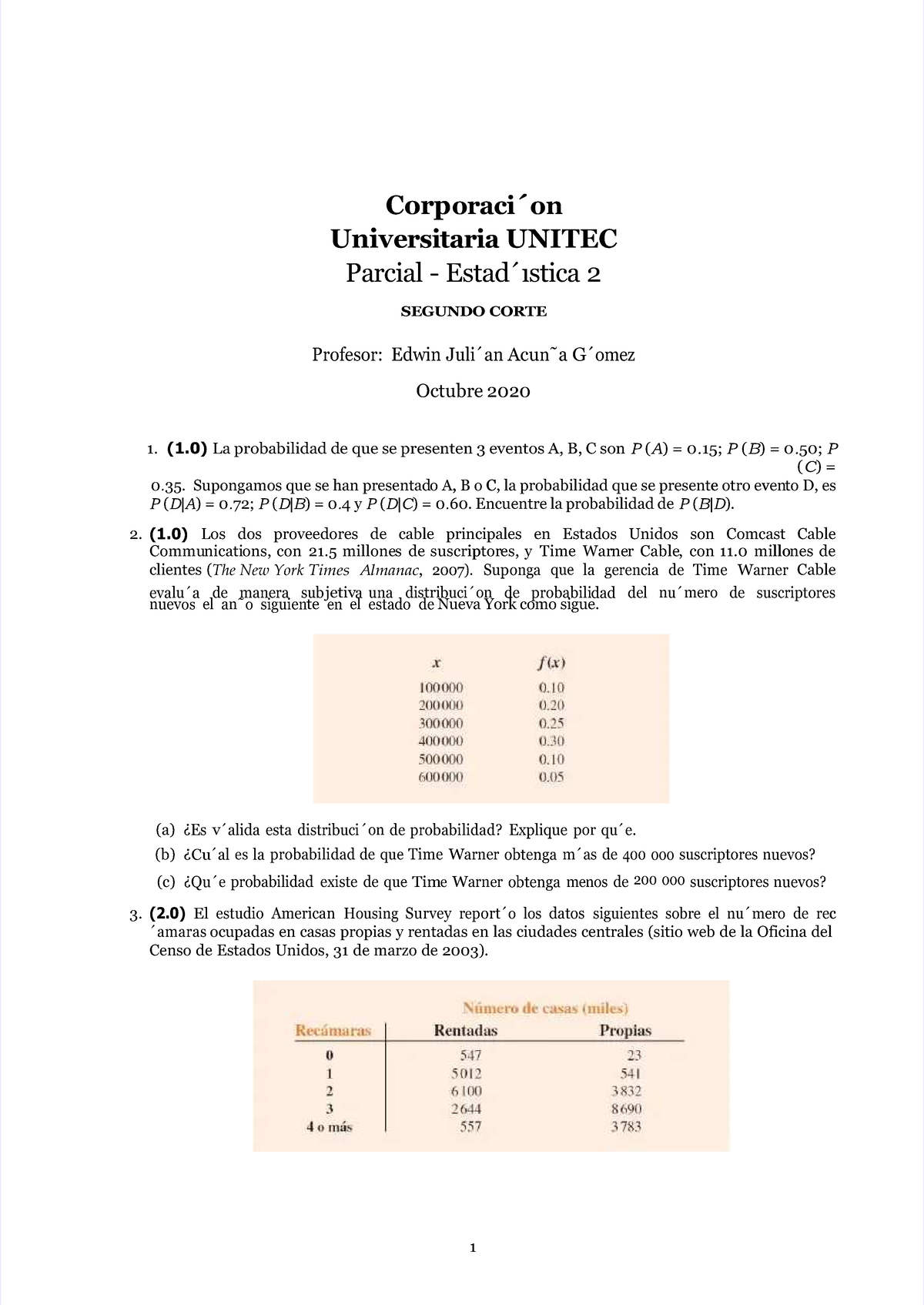 Pdf-parcial-2-estadistica-2-unitec-20202 compress - 11 CorpCorporacioraci ́ ́onon - Studocu