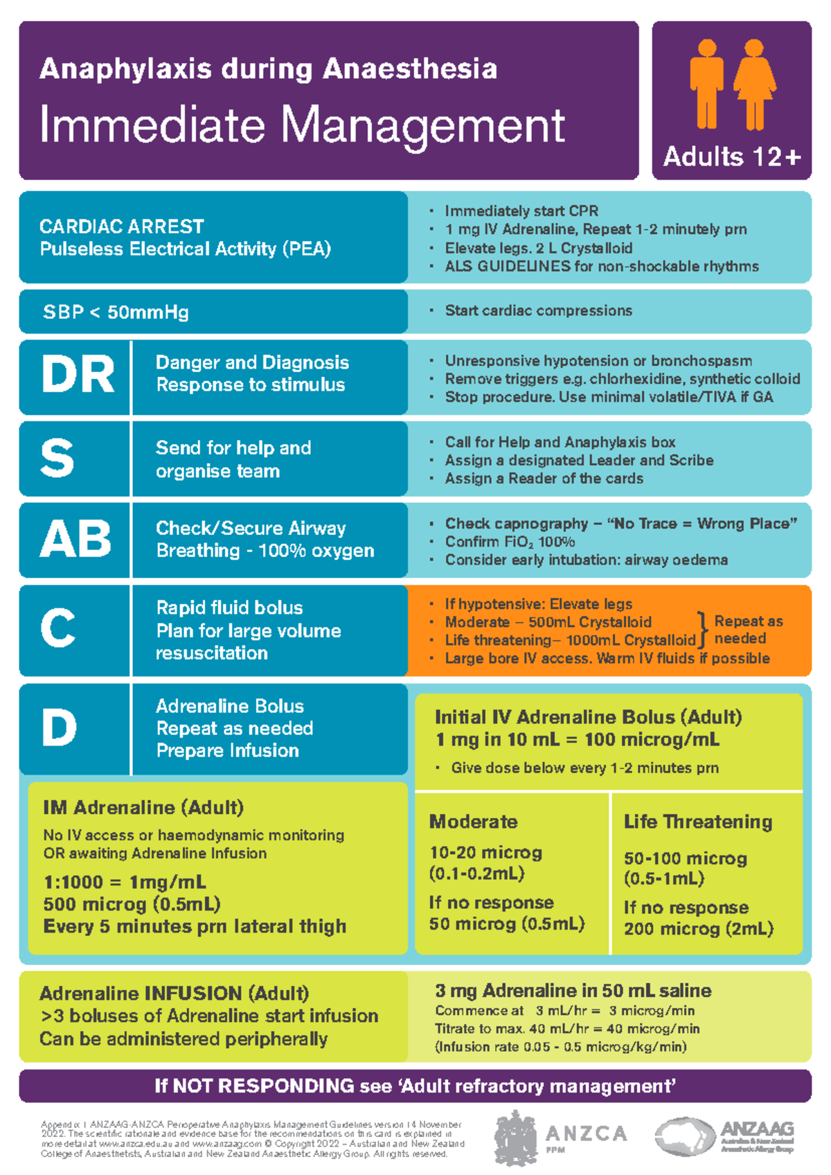 1. Anaphylaxis-Card-1-Adult-Immediate-Management-2022 - D Adrenaline ...