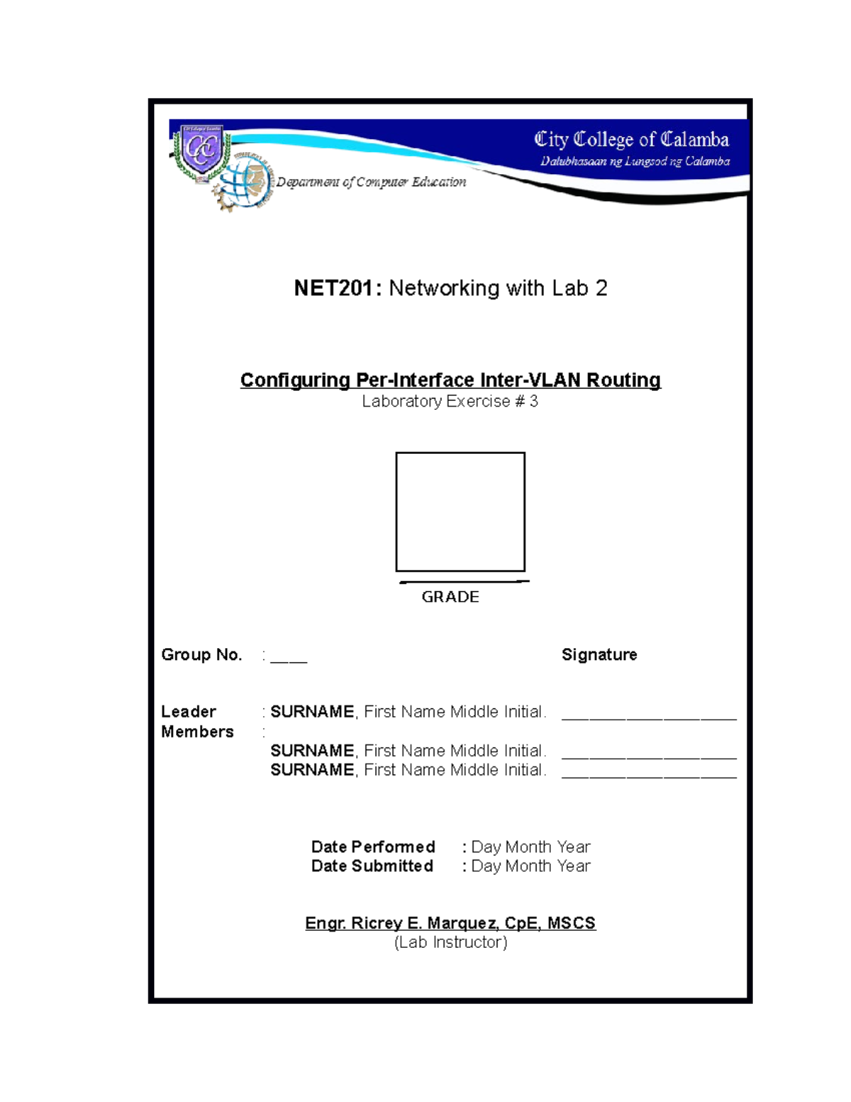 Orca share media 1568374489951 - NET201: Networking with Lab 2 Configuring Per-Interface Inter ...