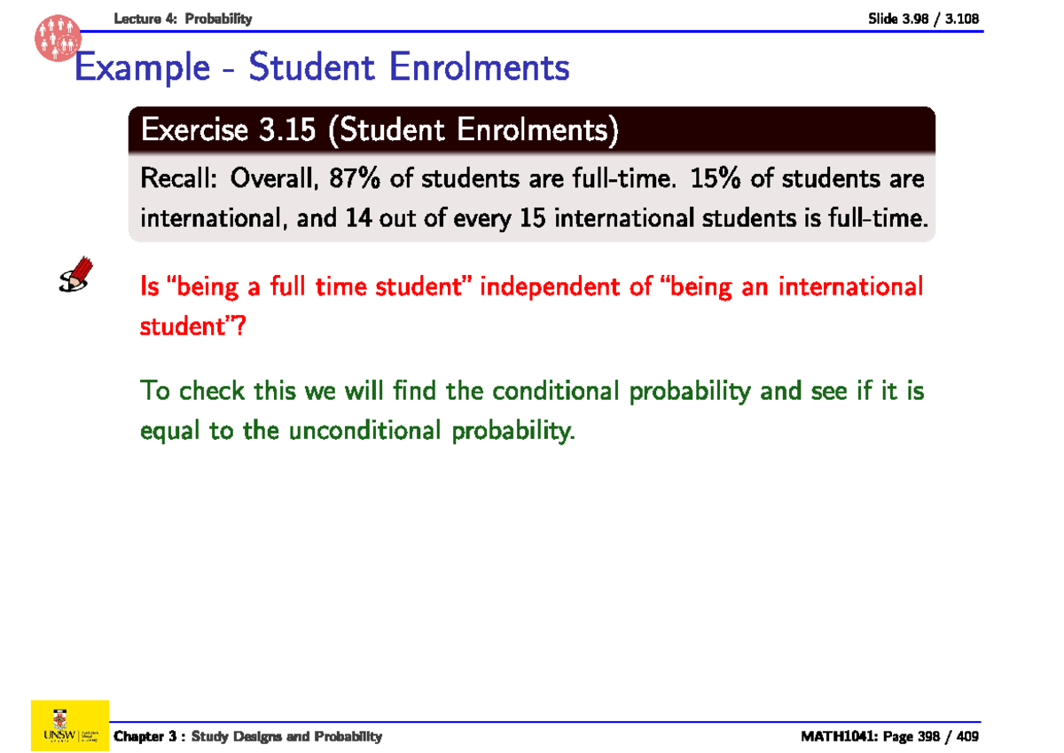 Solutions to Slide 3 - MATH1041 - Studocu