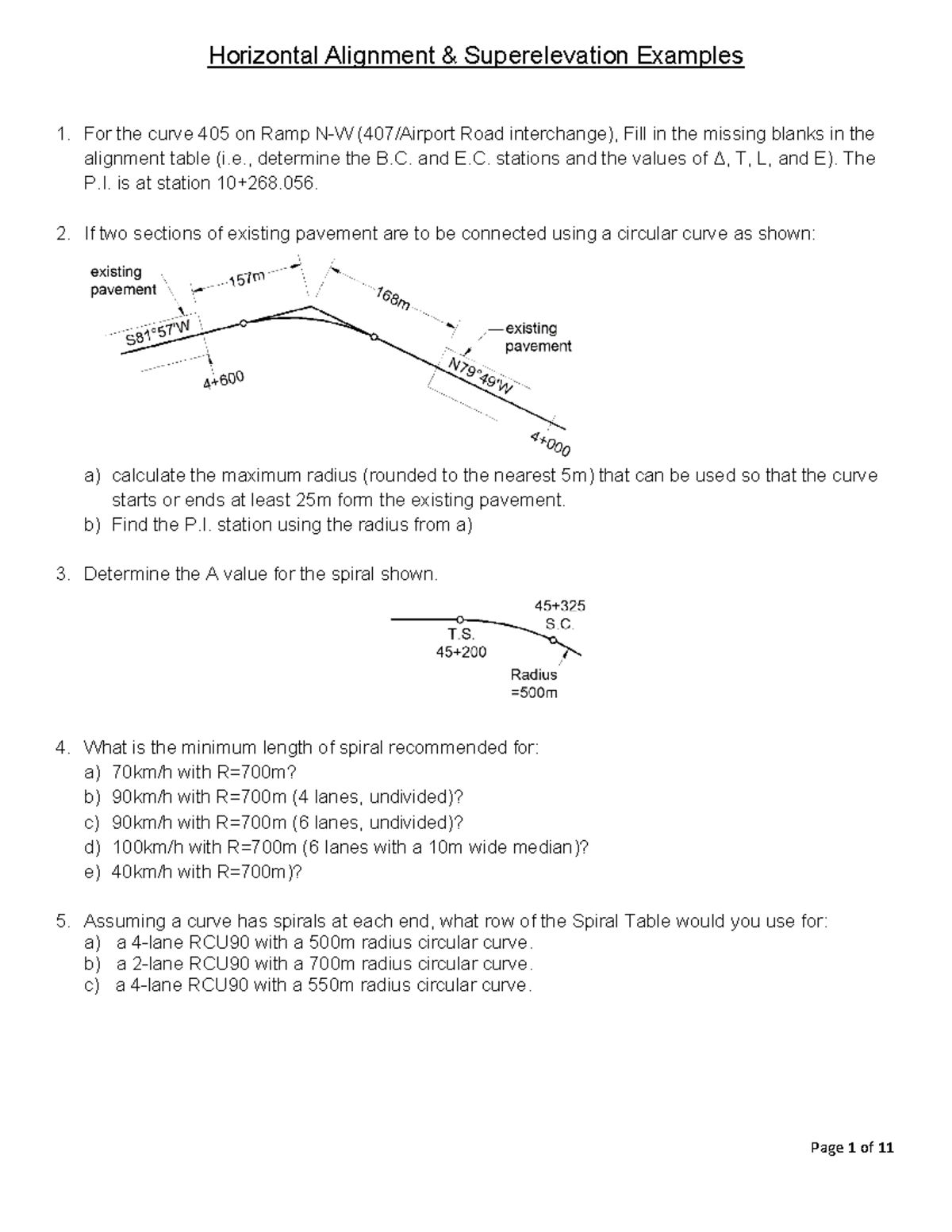 2.2 Horizontal Alignment - Hand Out - Horizontal Alignment ...