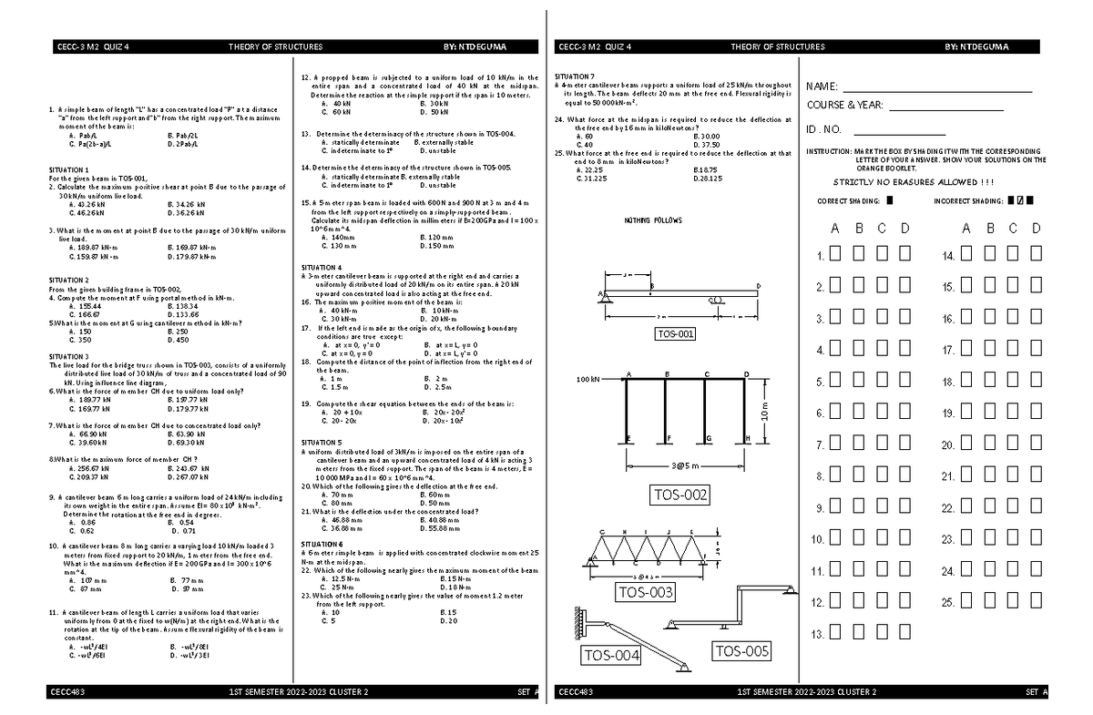Q4 M2A - N/A - A B C D NAME: _________________________________ COURSE ...