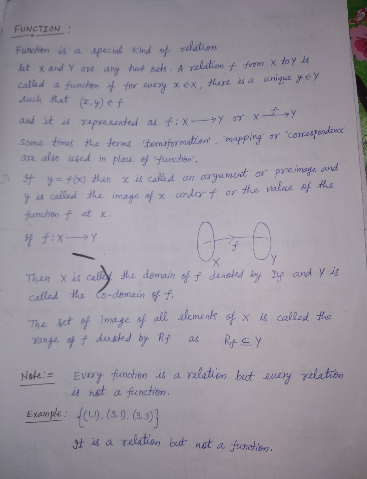 Maths unit 1 functions - imp function notes - Discrete Mathematics for ...