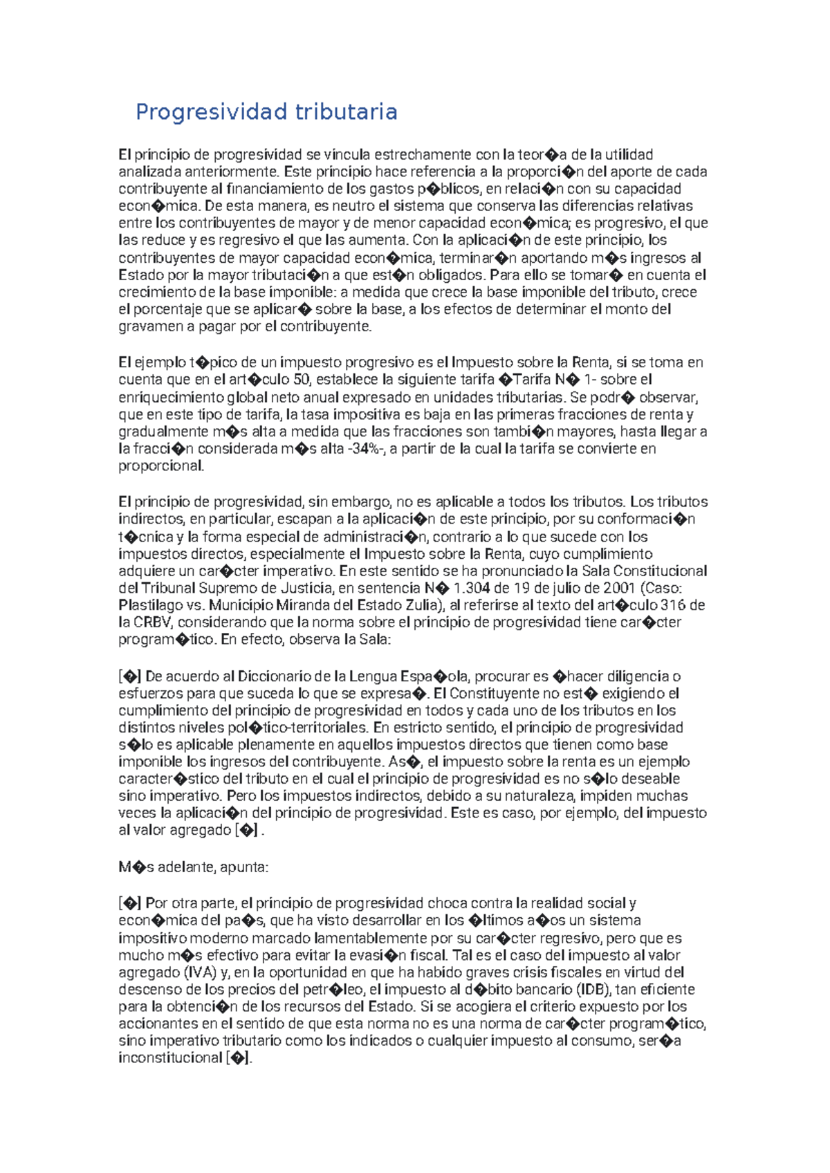 Progresion aritmetica - Progresividad tributaria El principio de ...