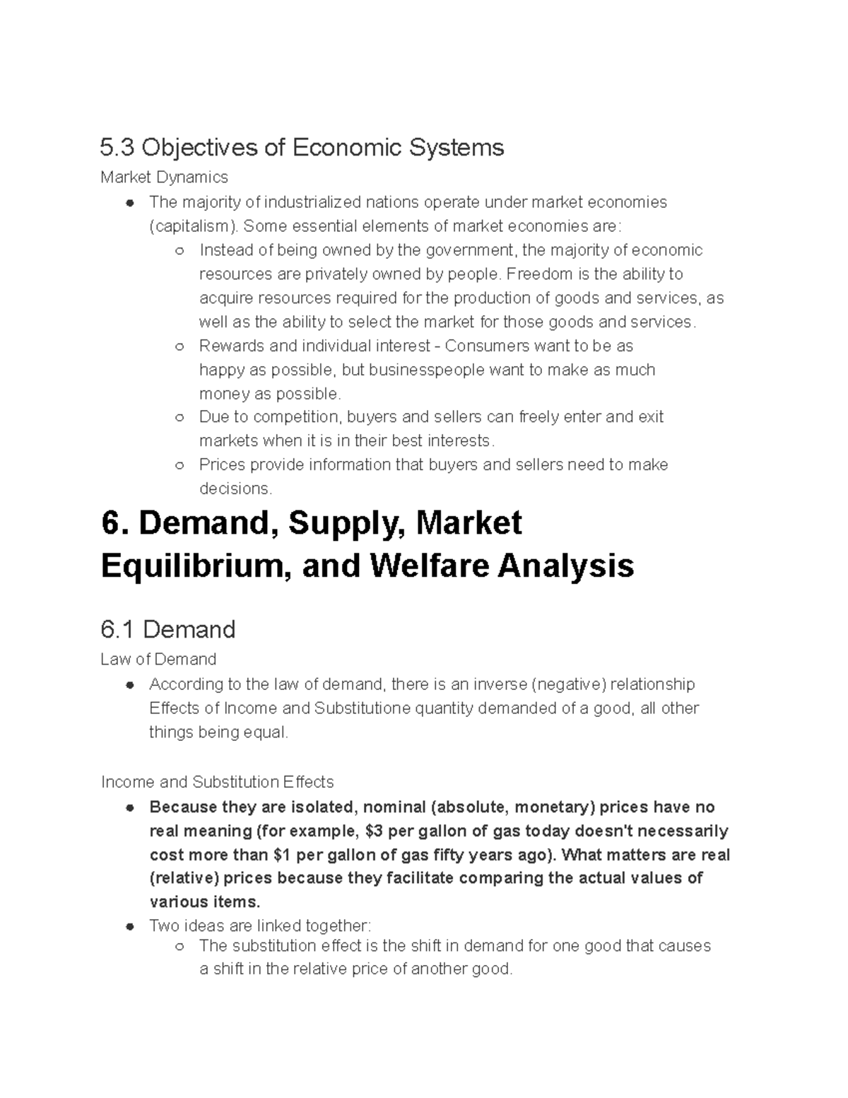 Objectives of Economic Systems - 5 Objectives of Economic Systems ...