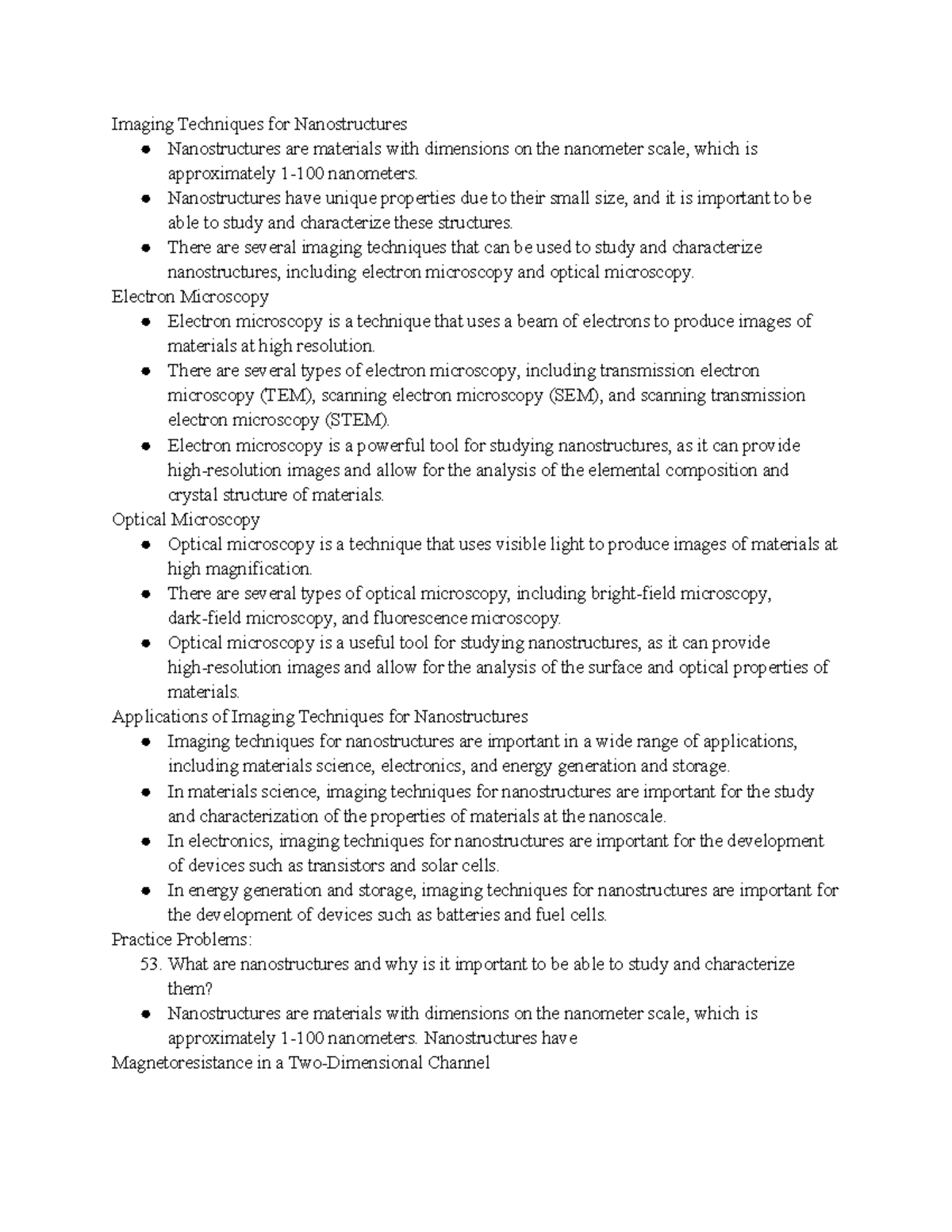 Concepts 47.1 Notes - Imaging Techniques for Nanostructures ...