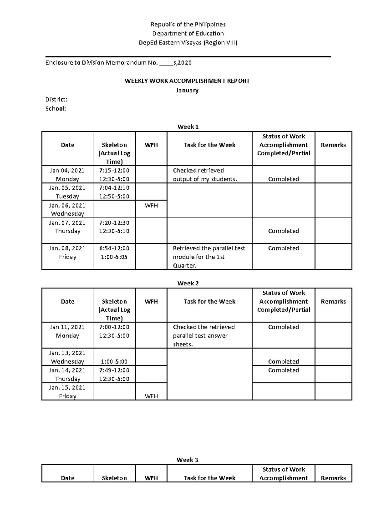 IWr new - References - Republic of the Philippines Department of ...