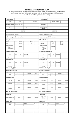 PFT FOR Classes WITH Chart AND Procedures - Phillosopy - As you perform ...