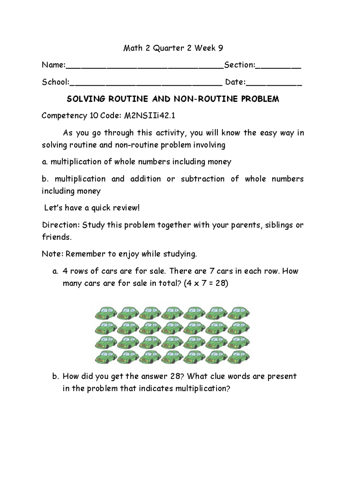 G2-Q2-10- Charcos, Ronell - Math 2 Quarter 2 Week 9 Name ...