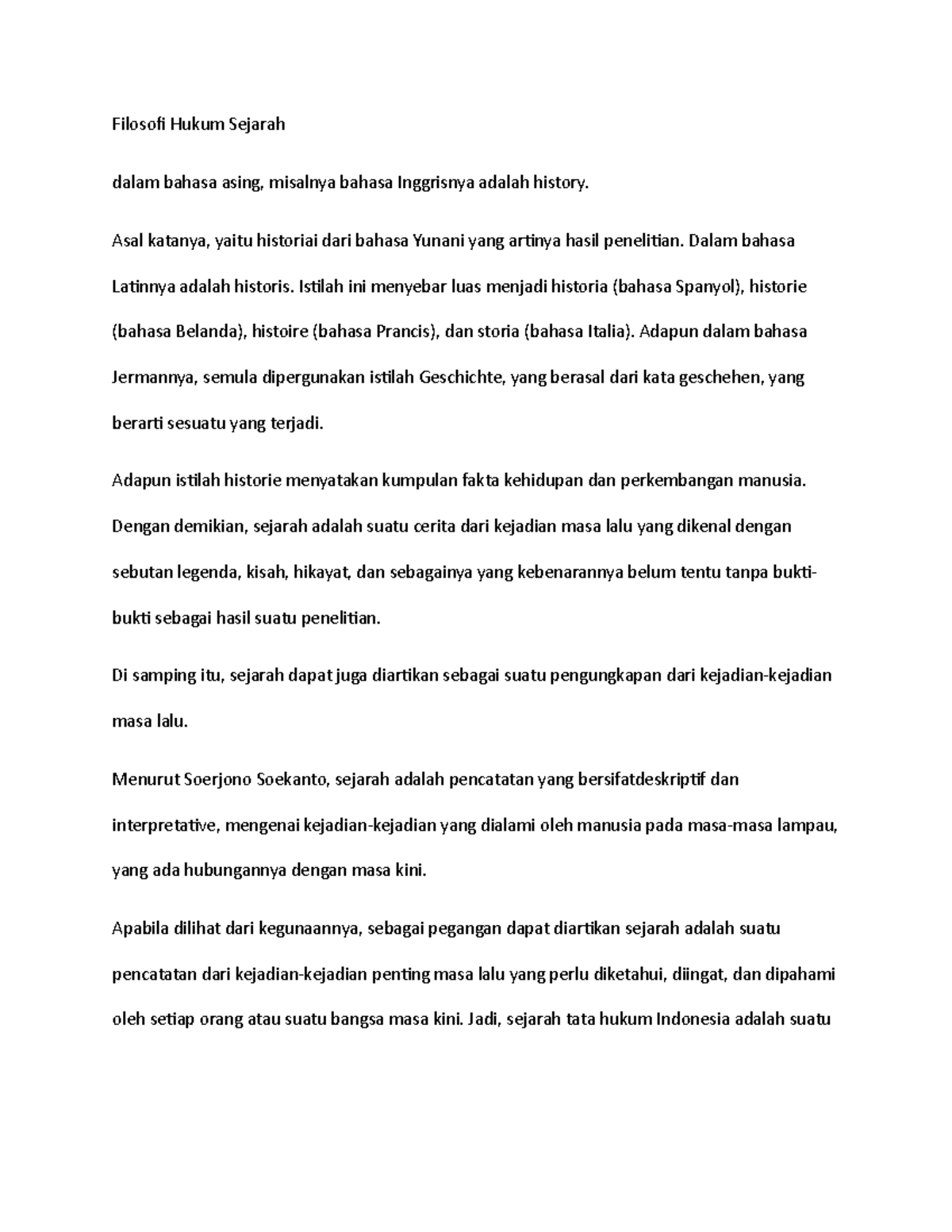 Filosofi Hukum Sejarah - Filosofi Hukum Sejarah dalam bahasa asing ...