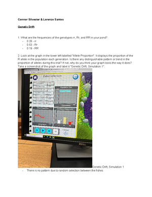 Fossil Lab - Work - Name: Connor Silvester & Lorenzo Santos THE ...