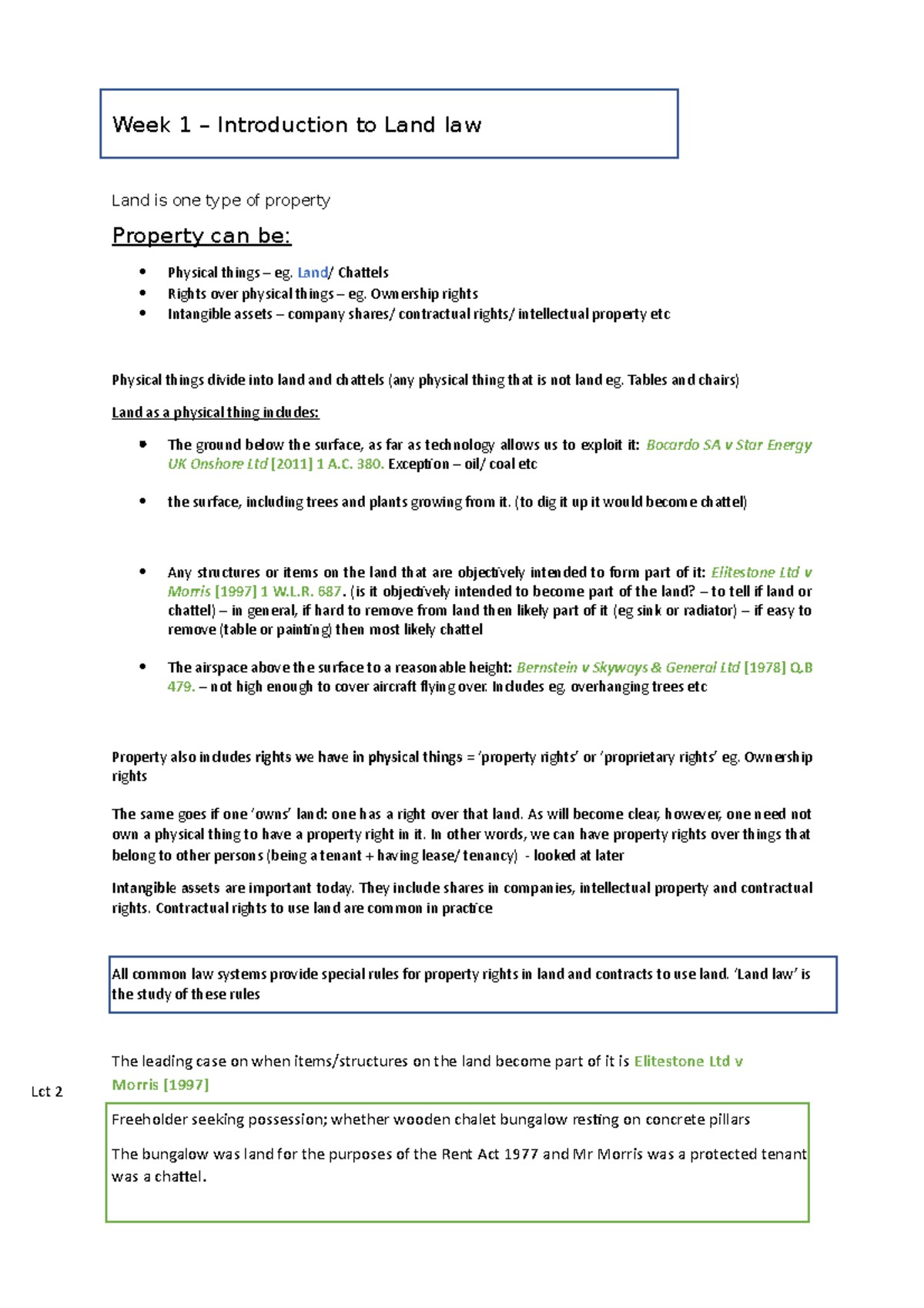 Unit 1 - introduction - intorductory notes - Week 1 – Introduction to ...