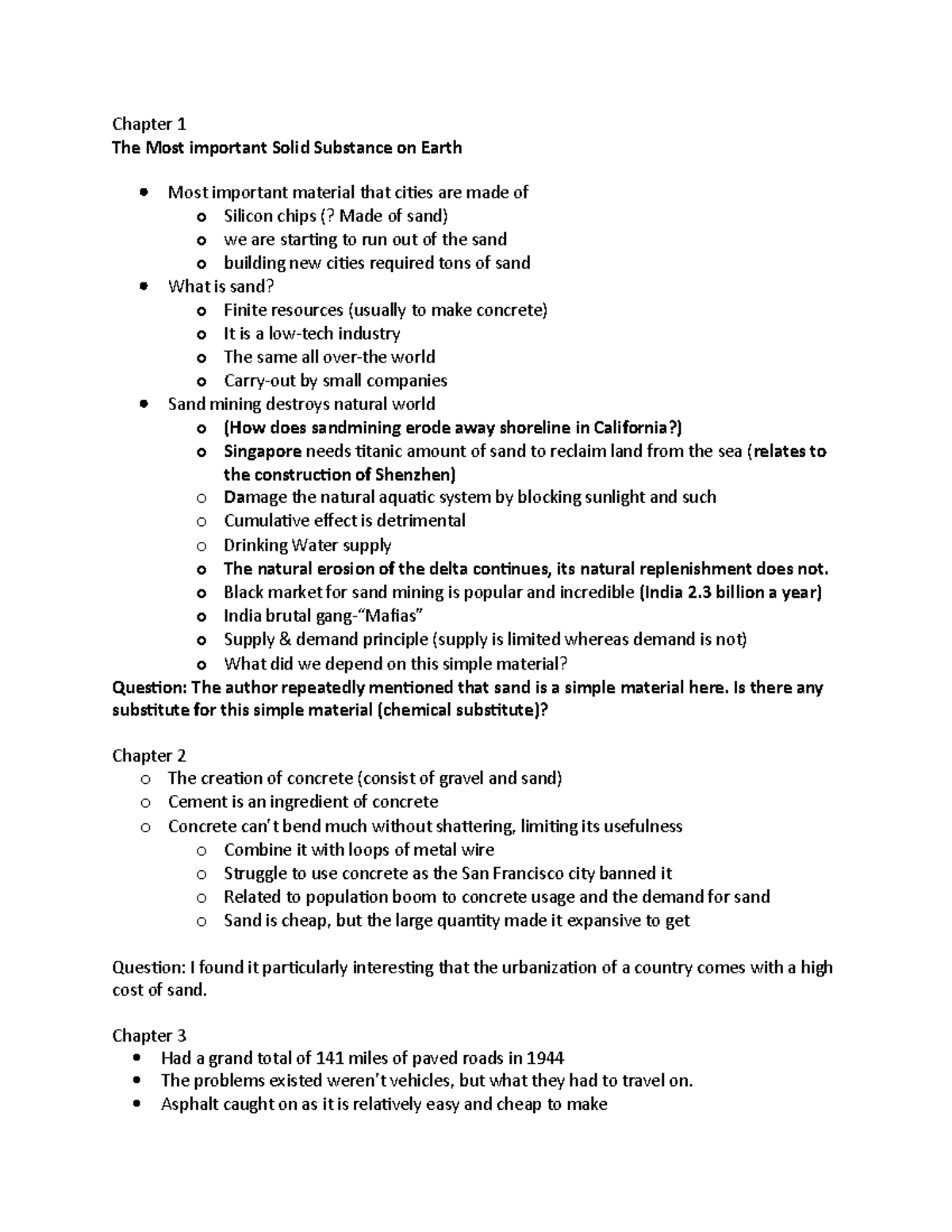 Sand notes - Book review - Chapter 1 The Most important Solid Substance ...