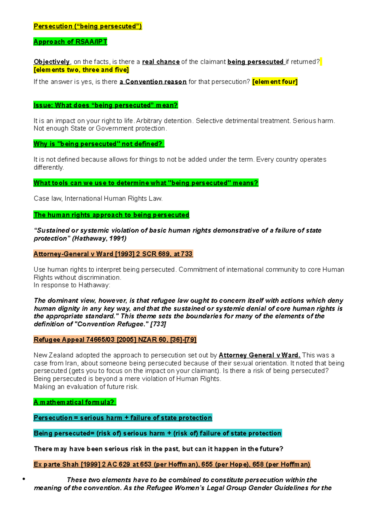 Persecution - Lecture Three - Persecution (“being persecuted”) Approach ...