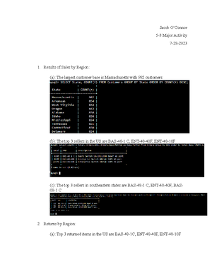 4-3 Activity - Answers for 4-3 - DAD 220 Module Four Major Activity ...