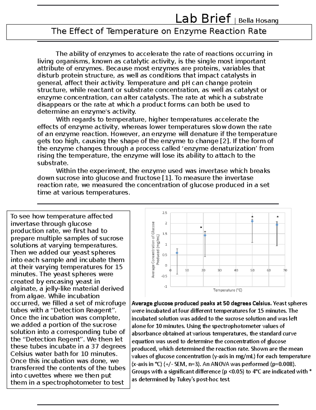Lab Brief - Written lab report for the lab section of this class - Lab ...
