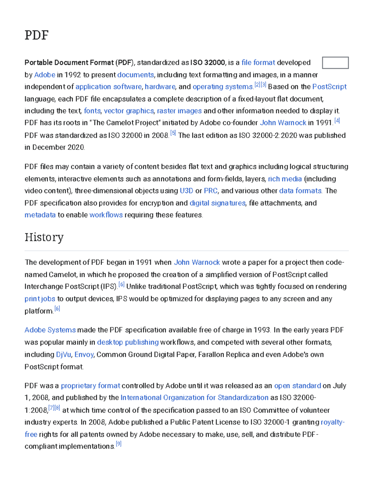 PDF - Wikipedia - Thats what i know the - PDF Portable Document Format ...