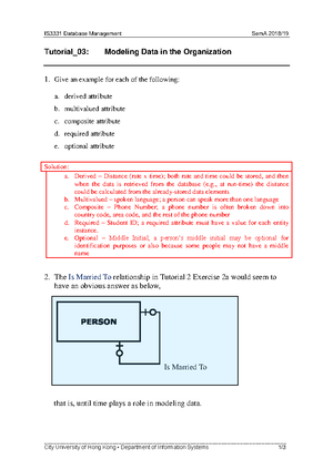 IS3331 Database Management - Le Wang- le@cityu.edu Two Individual ...