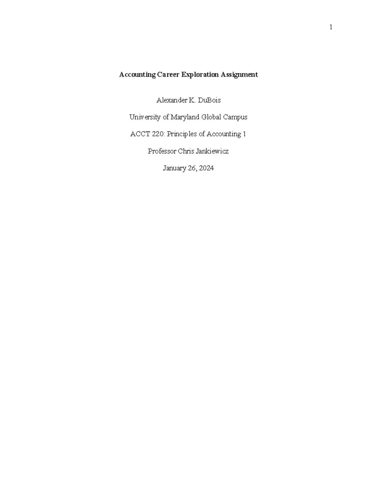 Career Exploration in accounting - Accounting Career Exploration ...