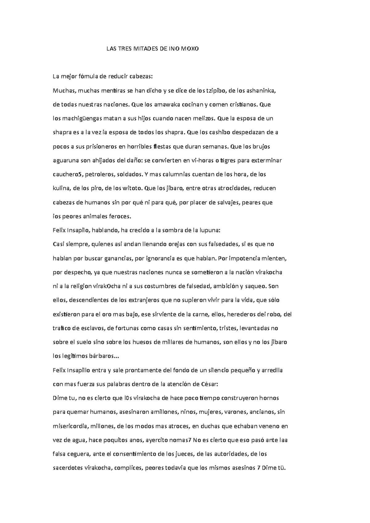 LAS TRES Mitades DE INO MOXO - LAS TRES MITADES DE INO MOXO La mejor ...