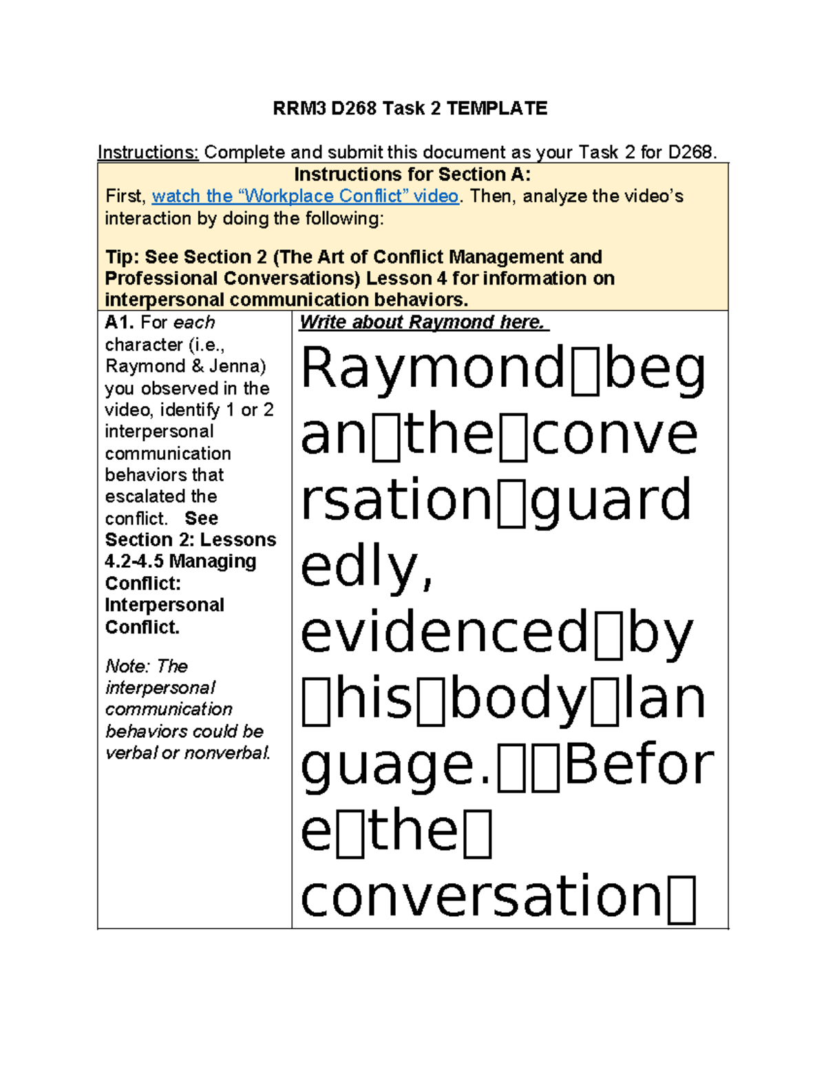 RRM3 D268 Task 2 - Other - RRM3 D268 Task 2 TEMPLATE Instructions ...