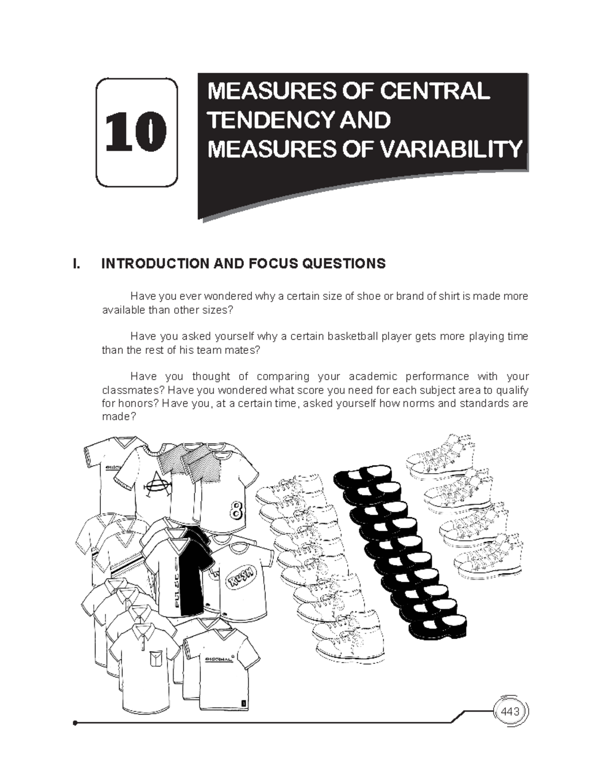 Measures of variability - I. INTRODUCTION AND FOCUS QUESTIONS MEASURES ...