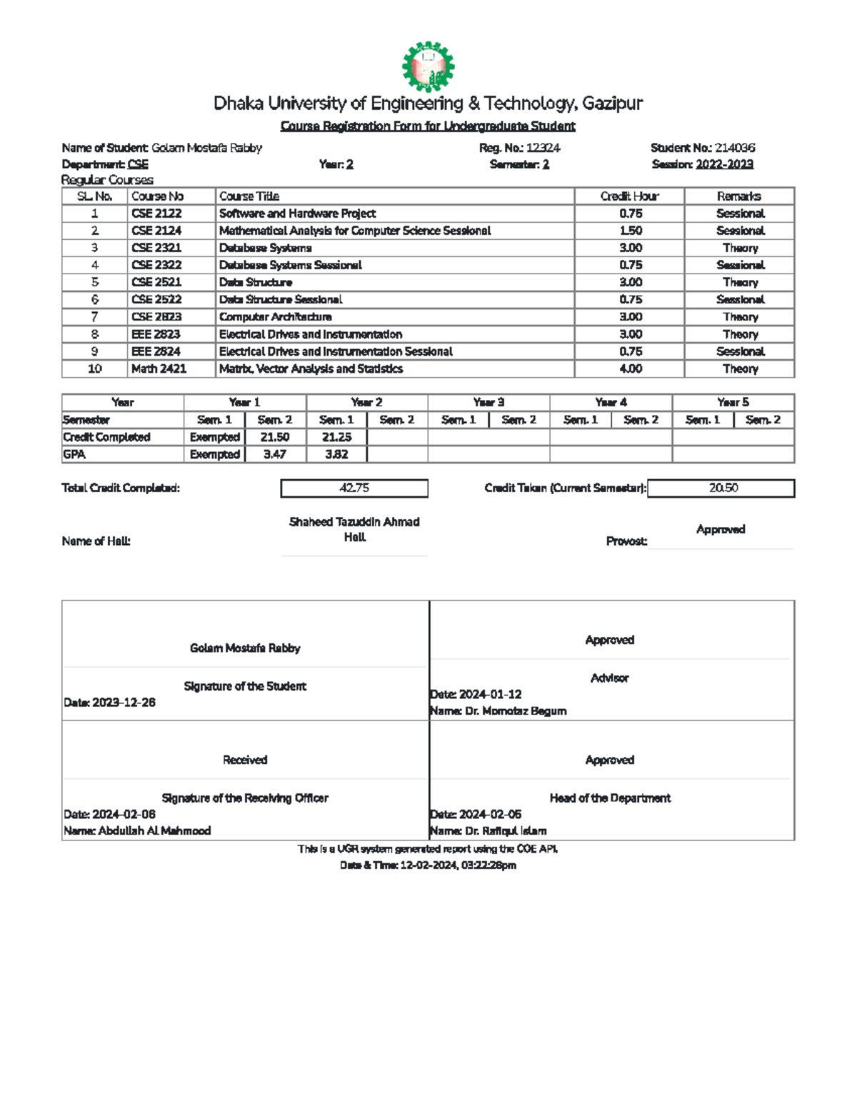 Admit card - Computer science and engineering - Studocu