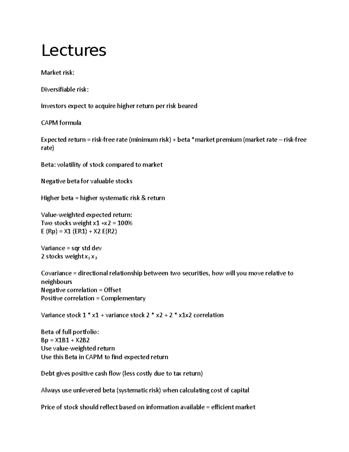 AFM 274 Chapter 17 - AFM 274 - UWaterloo - Studocu