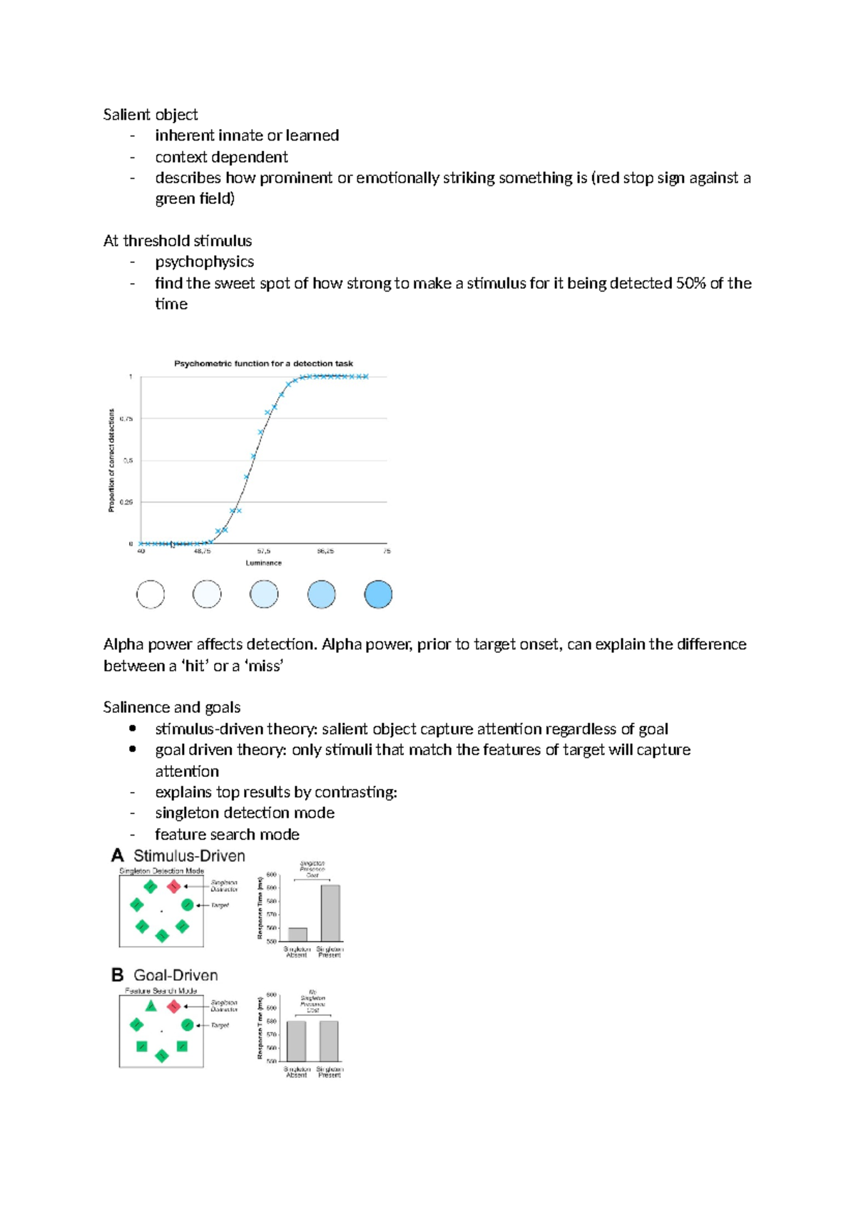 Brain and behaviour salient distractors vs. goals - Salient object ...