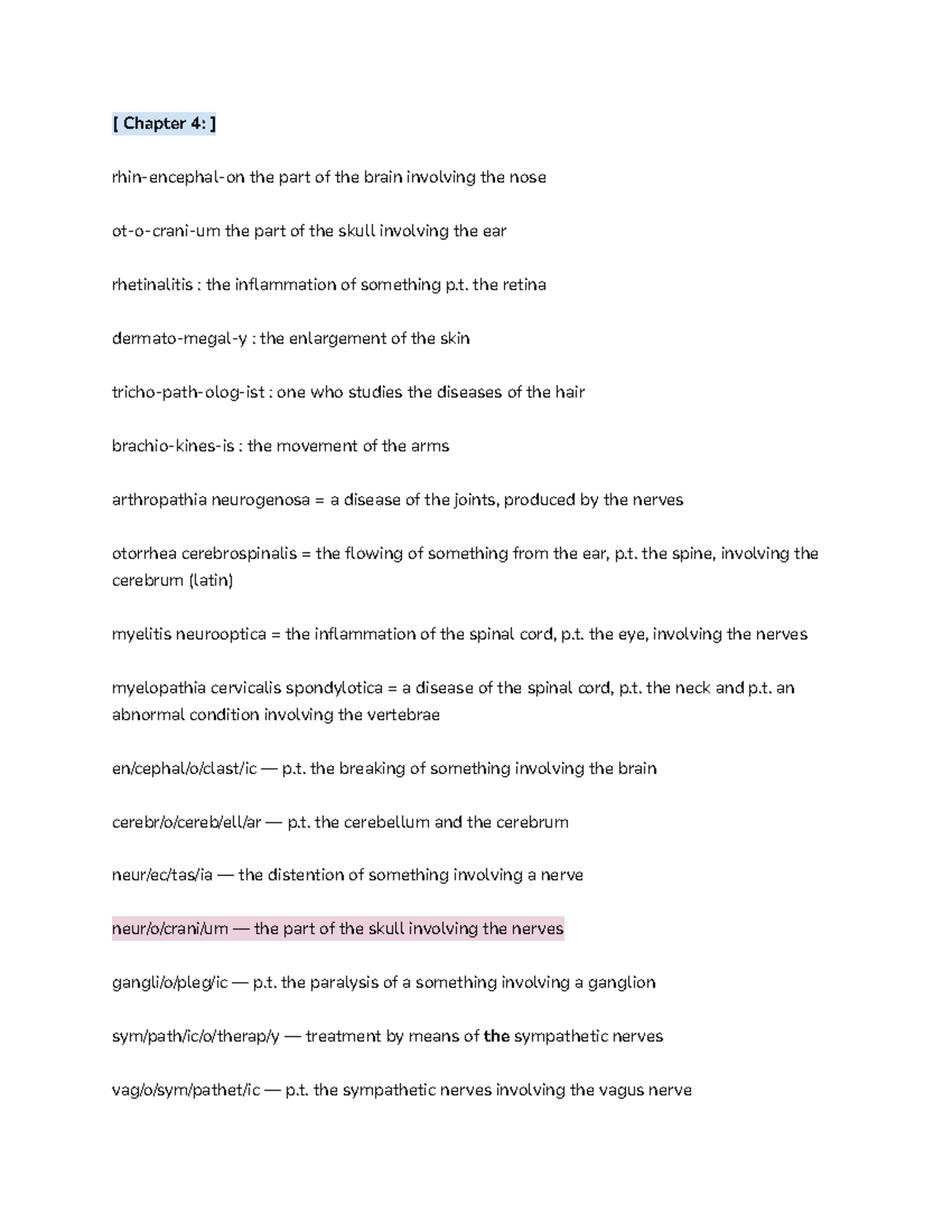 Errors - Google Docs - Difficult Terms (Chapter 4) - [ Chapter 4 ...