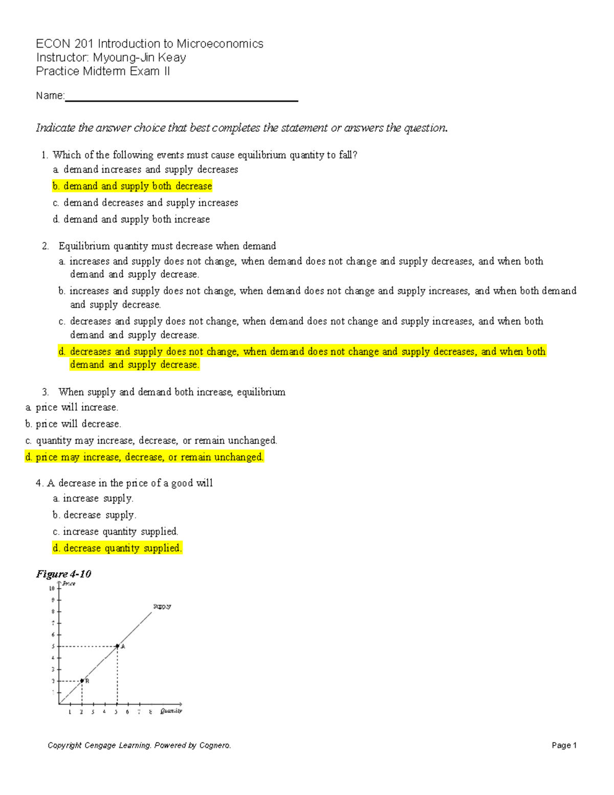 Econ 201-Practice Midterm 2 - Instructor: Myoung-Jin Keay Practice Midterm Exam II Name ...